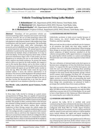 Vehicle Tracking System Using LoRa Module | PDF