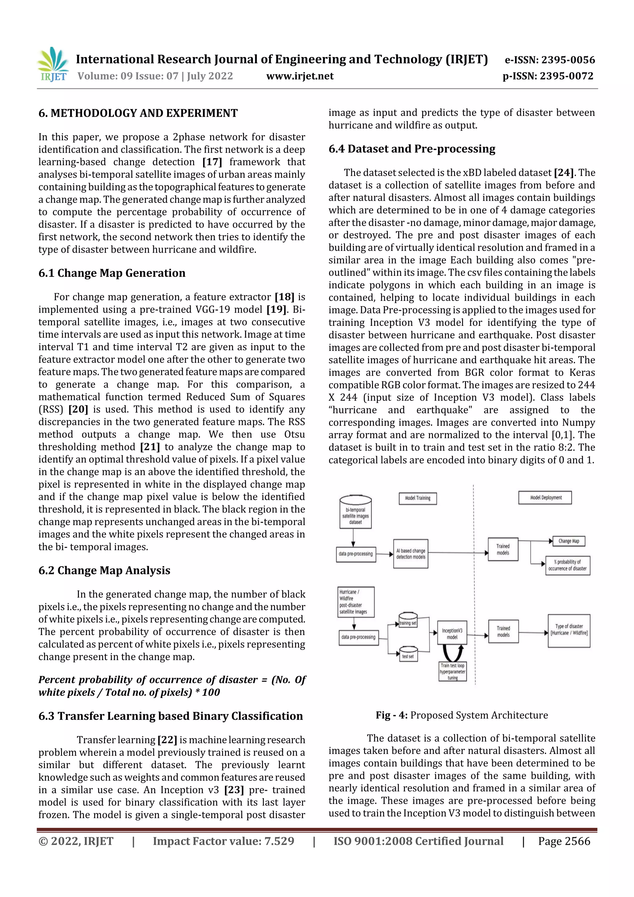 AI-Based Change Detection for Disaster Identification utilizing Bi ...