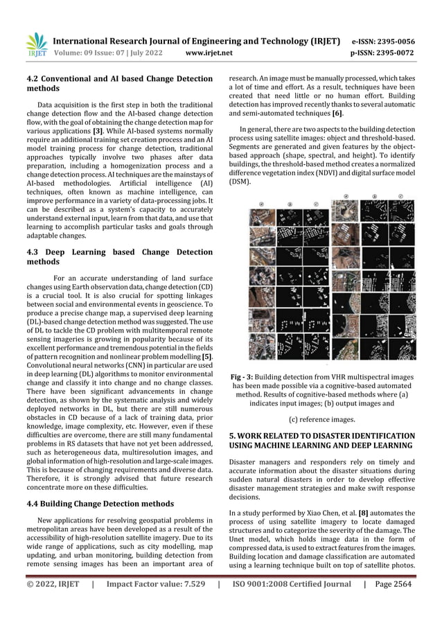 AI-Based Change Detection for Disaster Identification utilizing Bi ...