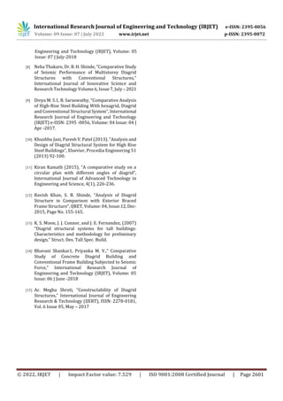 Comparative study of Diagrid System with Conventional Framed Structure | PDF