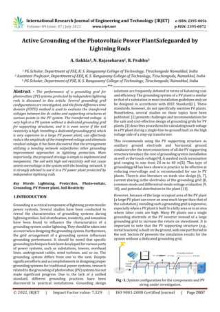 Active Grounding of the Photovoltaic Power PlantSafeguarded by ...