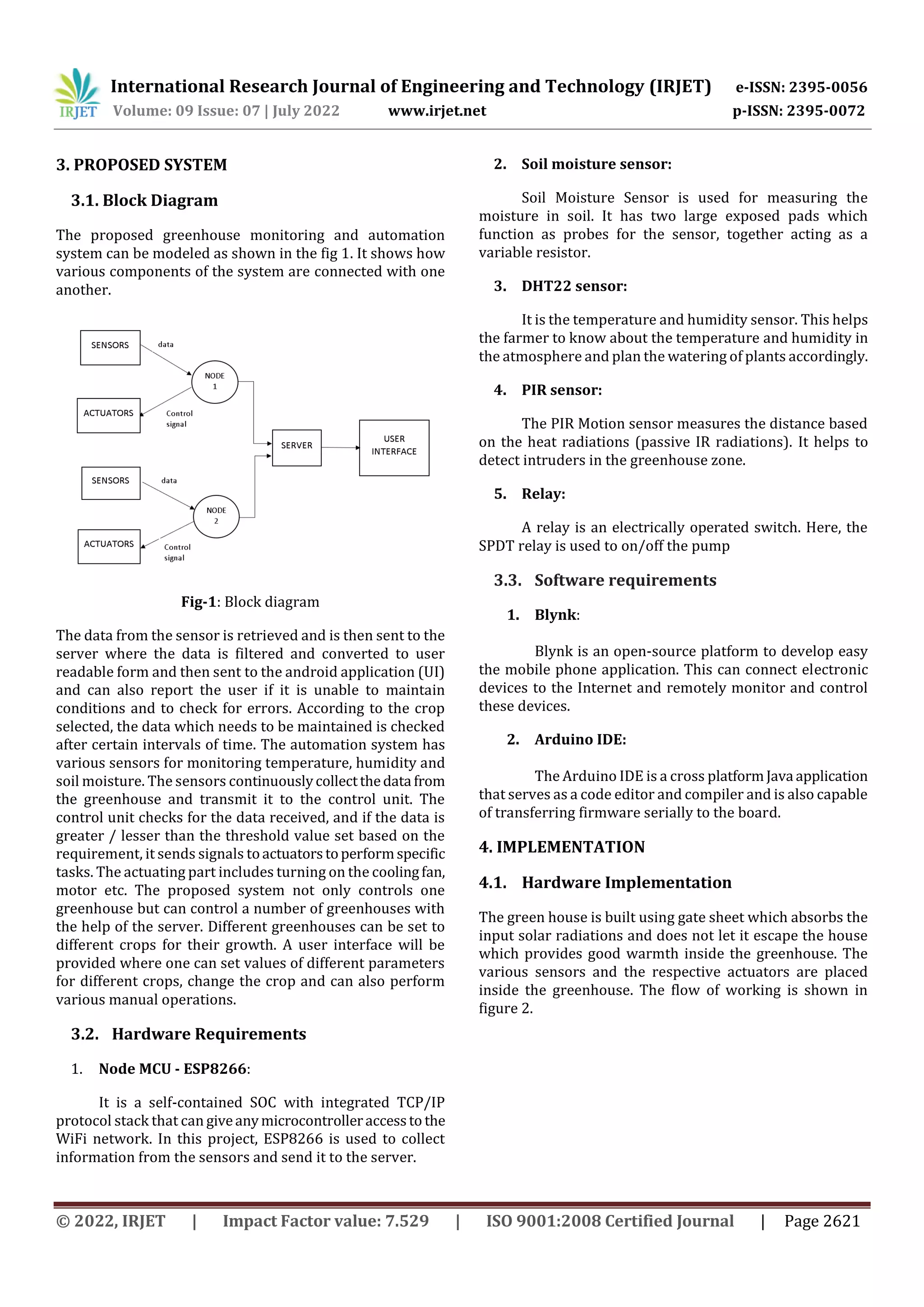GREENHOUSE MONITORING AND AUTOMATION SYSTEM | PDF