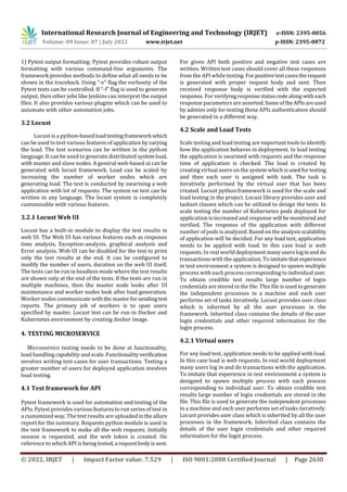 Scale and Load Testing of Micro-Service | PDF | Internet | Computing