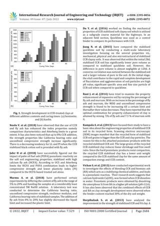 An overview of an experimental study on stabilization of clayey soil using calcium carbide ...