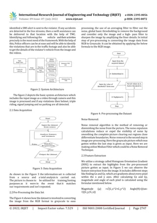 Deep Learning Based Vehicle Rules Violation Detection and Accident Assistance | PDF