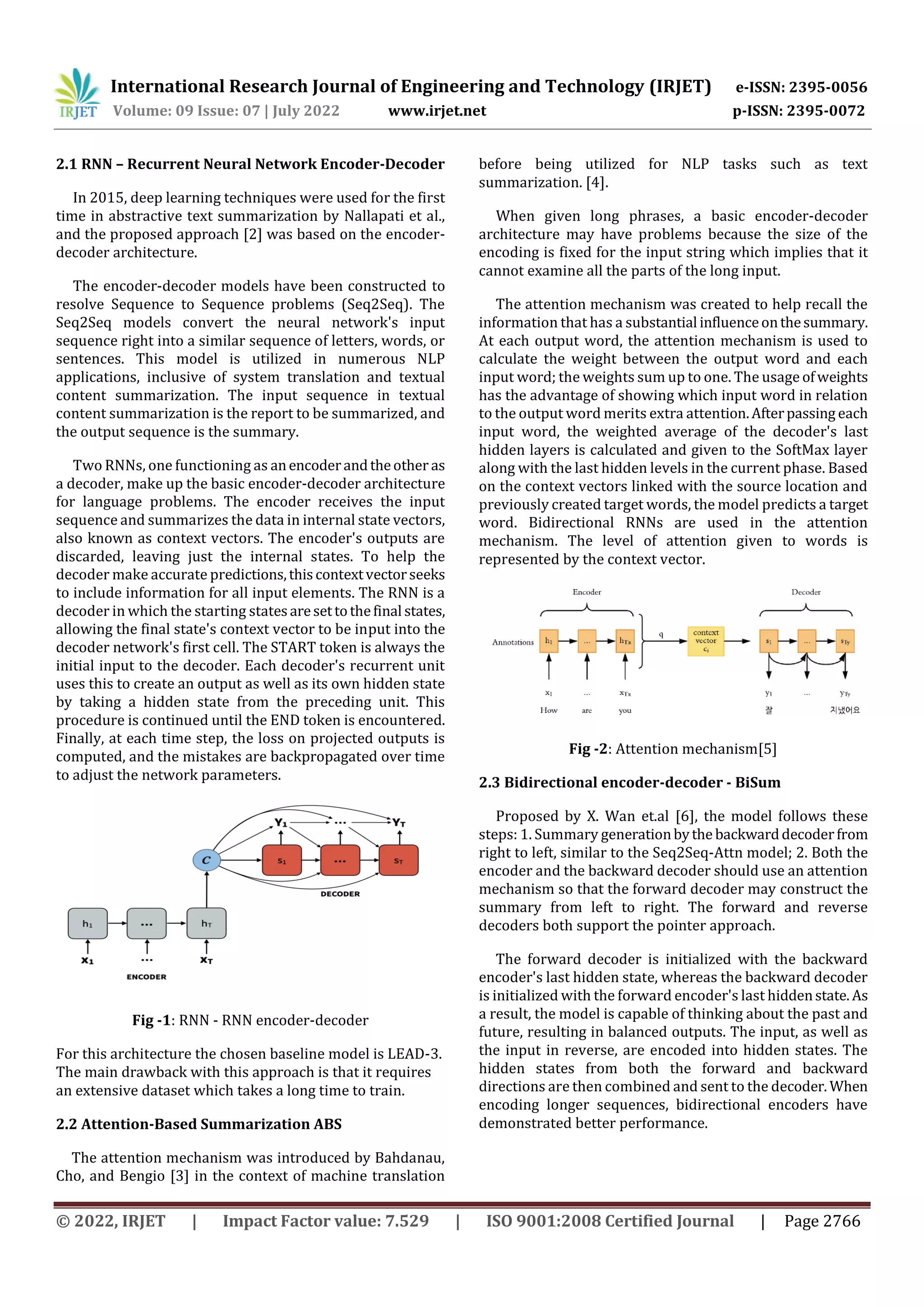 Comparative Study of Abstractive Text Summarization Techniques | PDF | Desktop Publishing ...