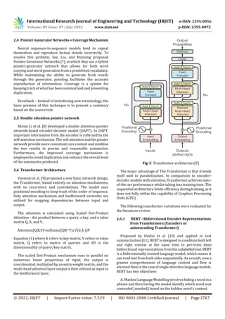 Comparative Study of Abstractive Text Summarization Techniques | PDF | Desktop Publishing ...