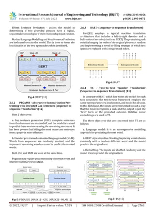 Comparative Study of Abstractive Text Summarization Techniques | PDF | Desktop Publishing ...
