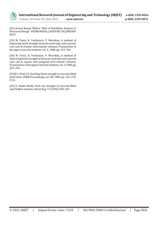 RELIABILITY STUDIES ON COMPOSITE COLUMNS USING RELIABILITY INDEX APPROACH | PDF