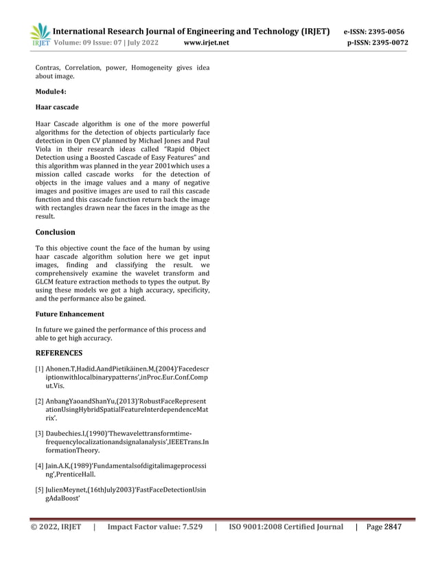 FACE COUNTING USING OPEN CV & PYTHON FOR ANALYZING UNUSUAL EVENTS IN CROWDS | PDF