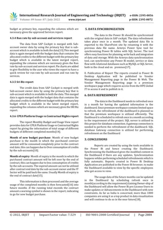 Power Bi Dashboard for Data Analysis | PDF