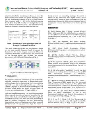 Brain computer interfacing for controlling wheelchair movement | PDF