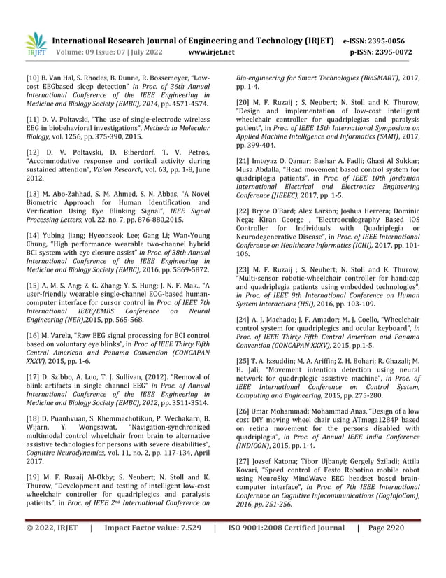 Brain computer interfacing for controlling wheelchair movement | PDF