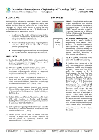 COMPARATIVE STUDY ON G+10 STOREY RCC BULDING WITH AND WITHOUT SHEAR ...
