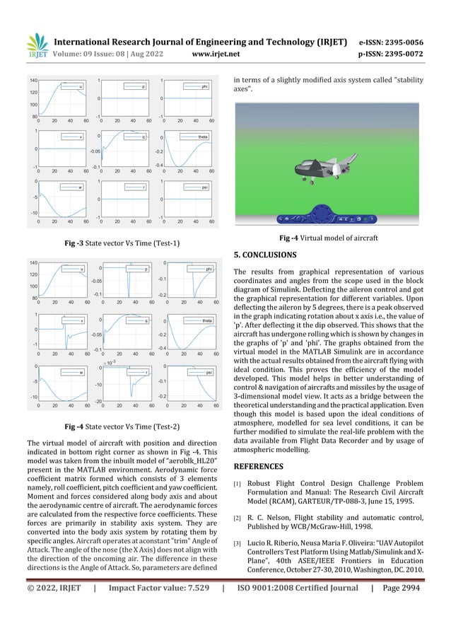 Visualizing the Flight Test Data and its Simulation | PDF | Aviation ...