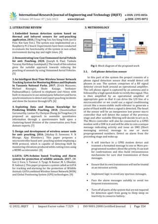 Anti-poaching System to Detect Poachers and Conserve Forest Ecosystem | PDF