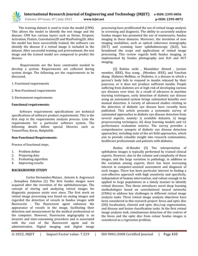 RETINAL IMAGE CLASSIFICATION USING NEURAL NETWORK BASED ON A CNN METHODS | PDF