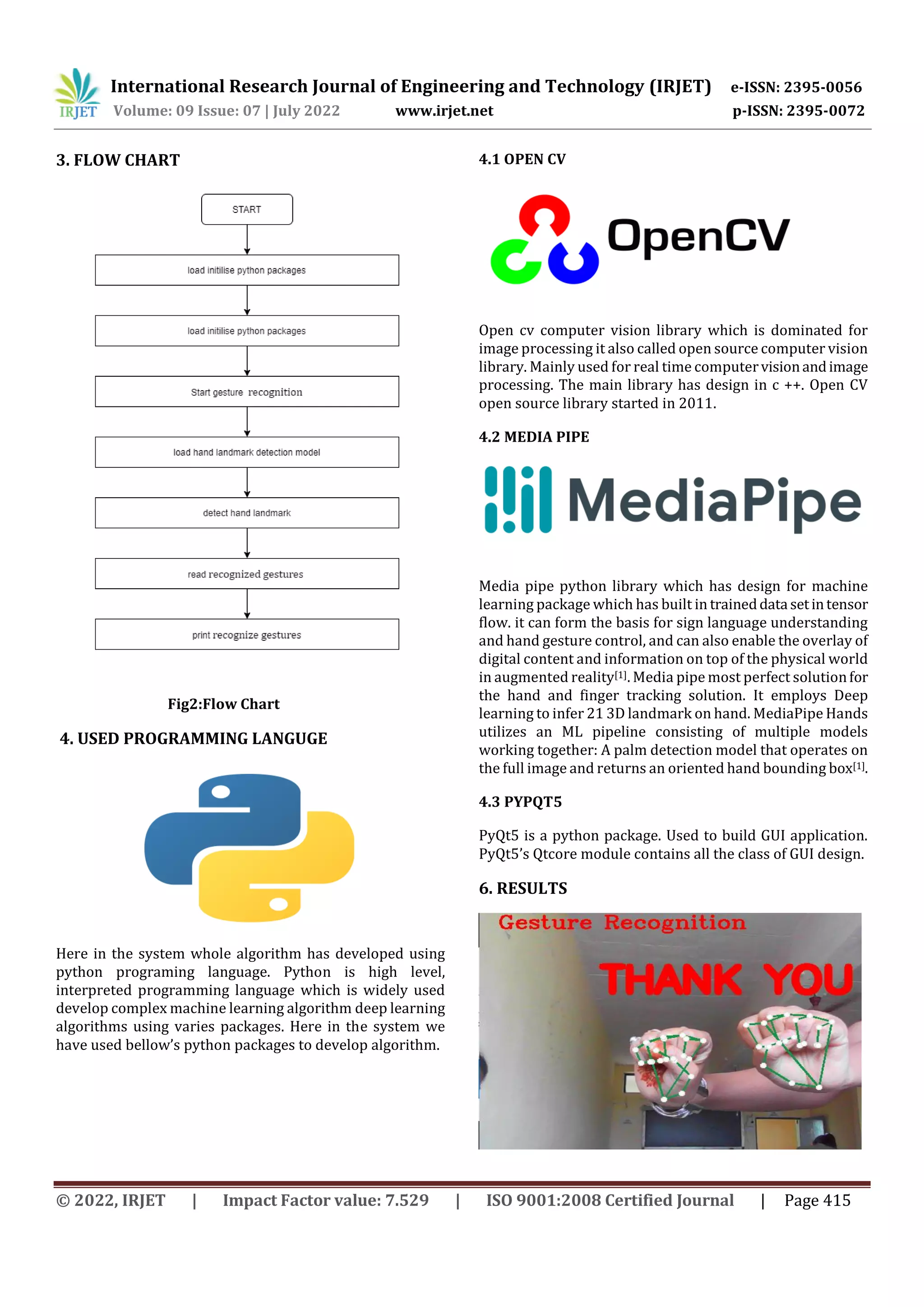 HAND GESTURE RECOGNITION SYSTEM FOR DUMB AND DEAF PEOPLE | PDF
