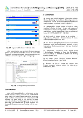 IMPLEMENTATION OF NETWORK DESIGN FOR UNIVERSITIES WITH IOT | PDF