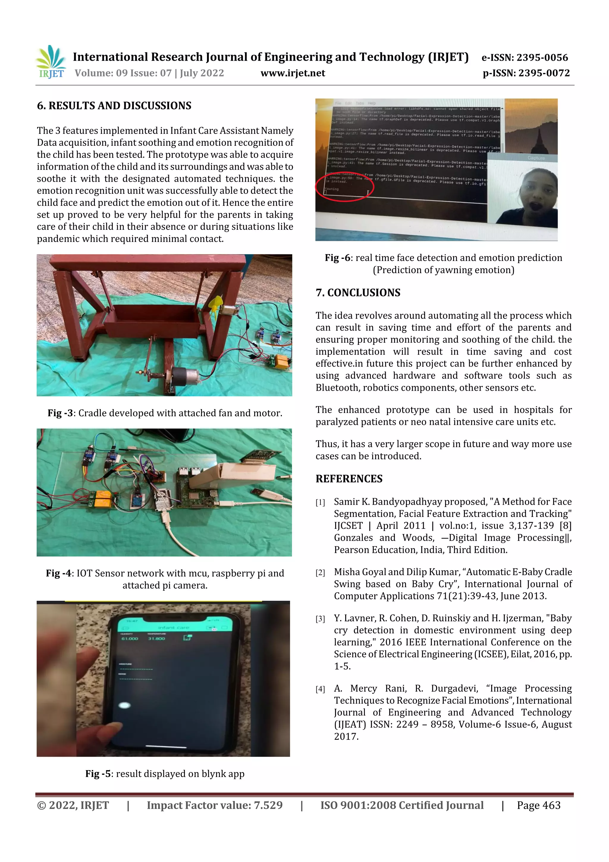 Infant Care Assistant with Emotion Detection-Using Machine Learning ...