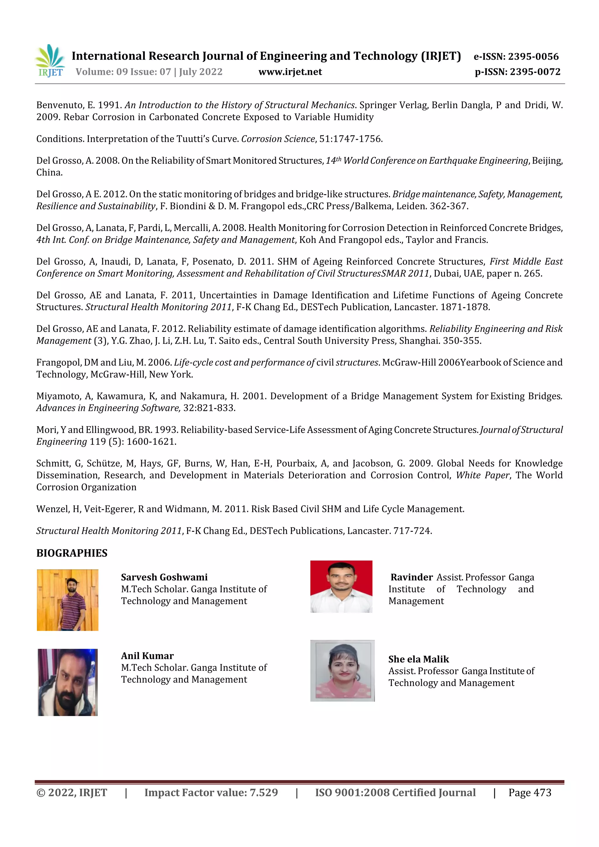 Structural Health Monitoring: Review and practice | PDF