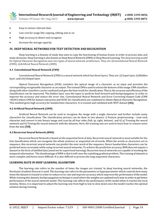 Deep Learning in Text Recognition and Text Detection : A Review | PDF ...