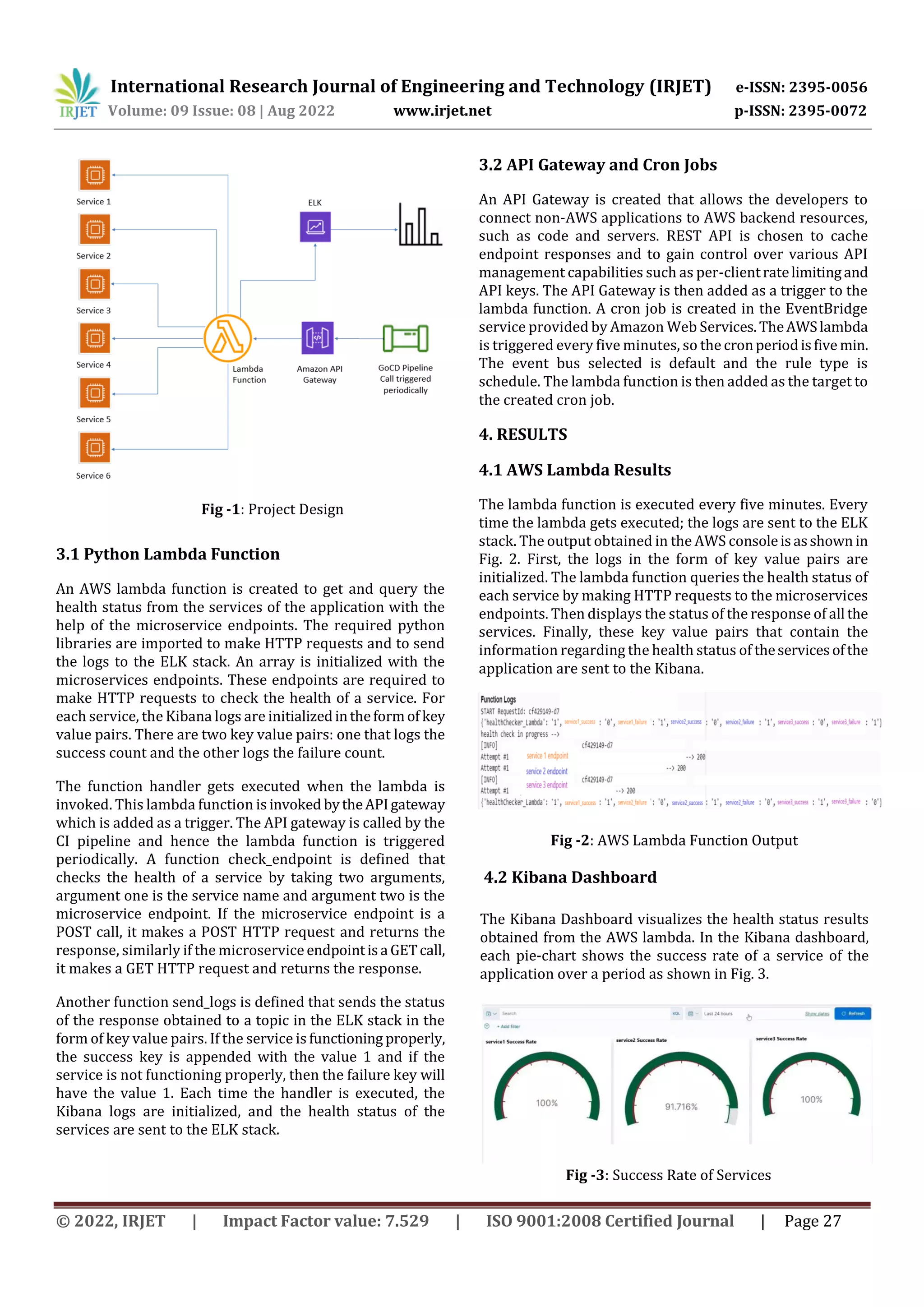Continuous Health Monitoring of Micro-Service based Application | PDF