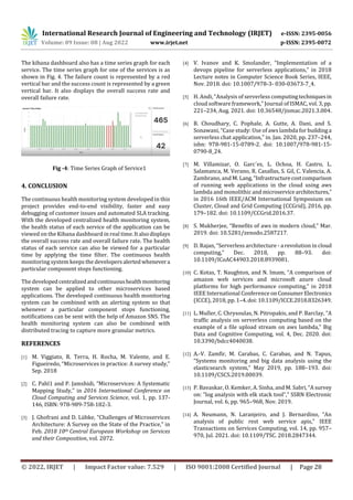 Continuous Health Monitoring of Micro-Service based Application | PDF
