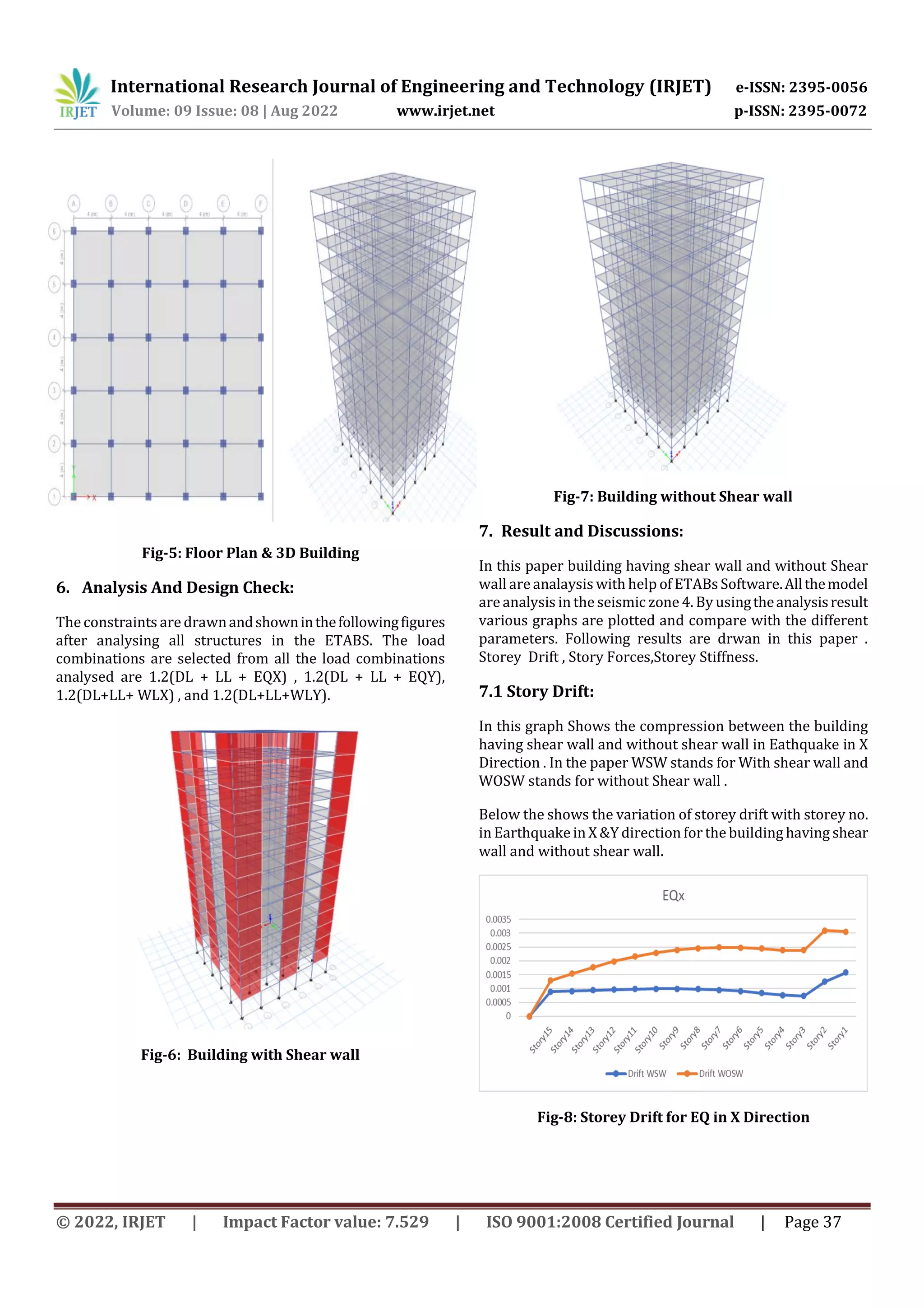 Analysis of High Rise Multistoried Building With and without Shear Wall By Response Spectrum ...