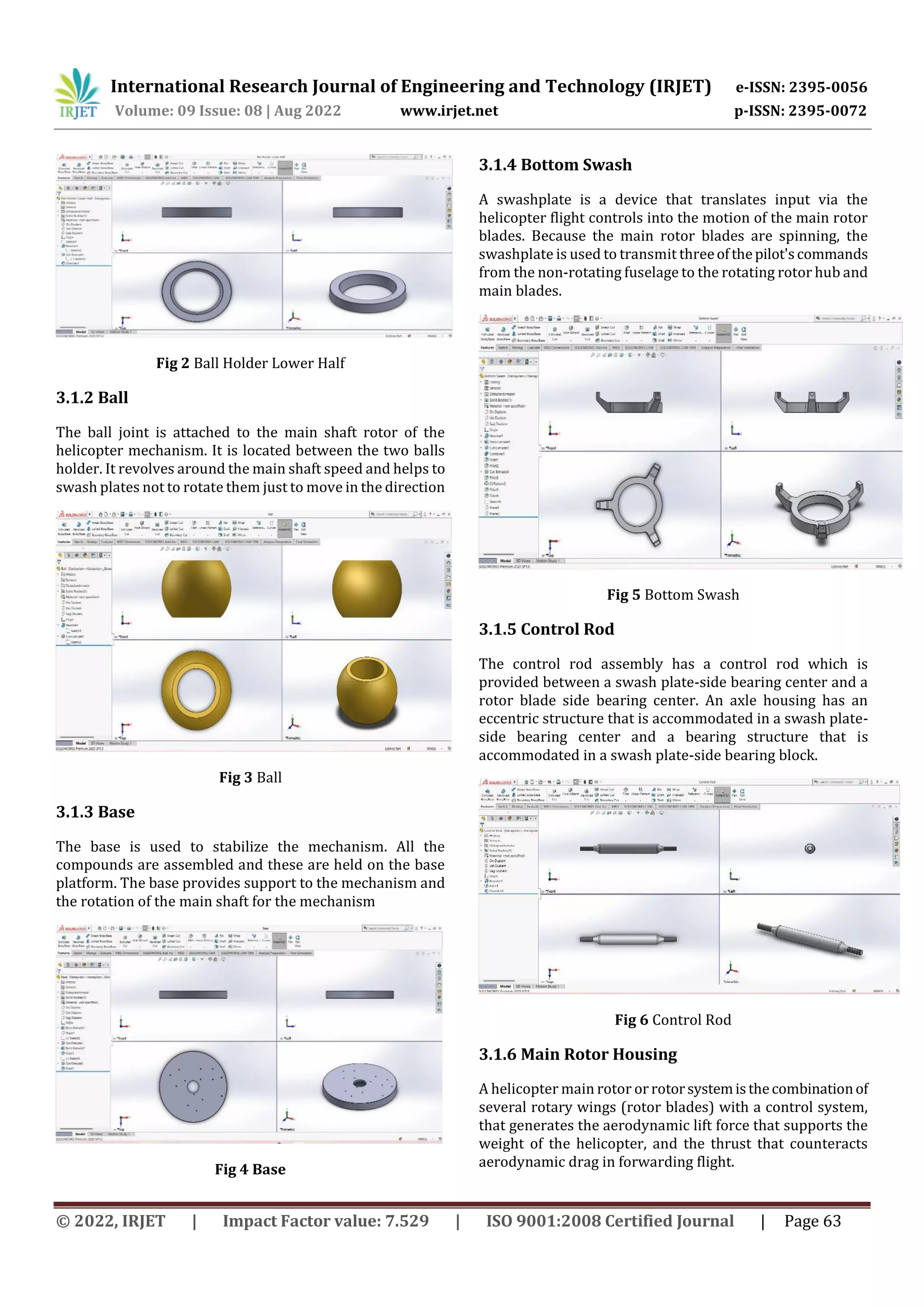 Design and Analysis of Helicopter Rotor Mechanism | PDF