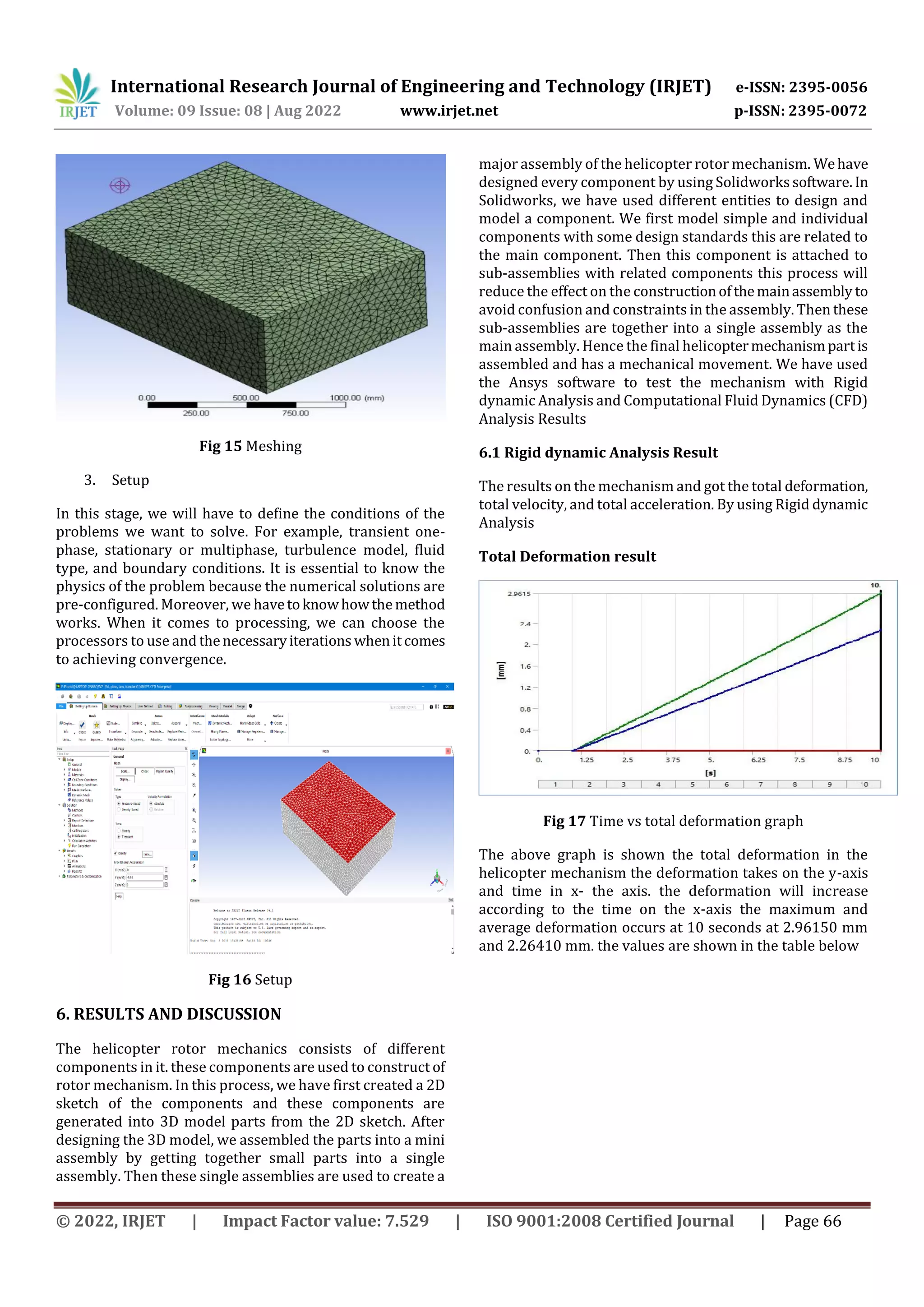Design and Analysis of Helicopter Rotor Mechanism | PDF
