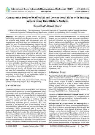 Comparative Study of Waffle Slab and Conventional Slabs with Bracing ...