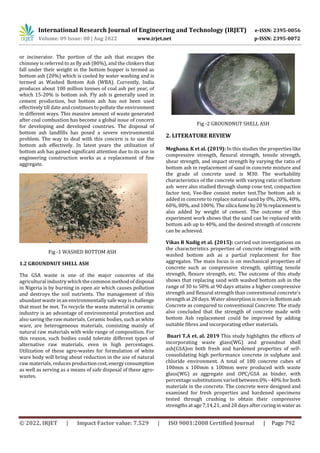 EFFECT OF PARTIAL REPLACEMENT OF CEMENT BY GROUNDNUT SHELL ASH AND SAND ...