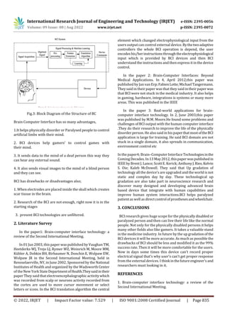 A study on recent trends in the field of Brain Computer Interface (BCI) | PDF | Brain and ...