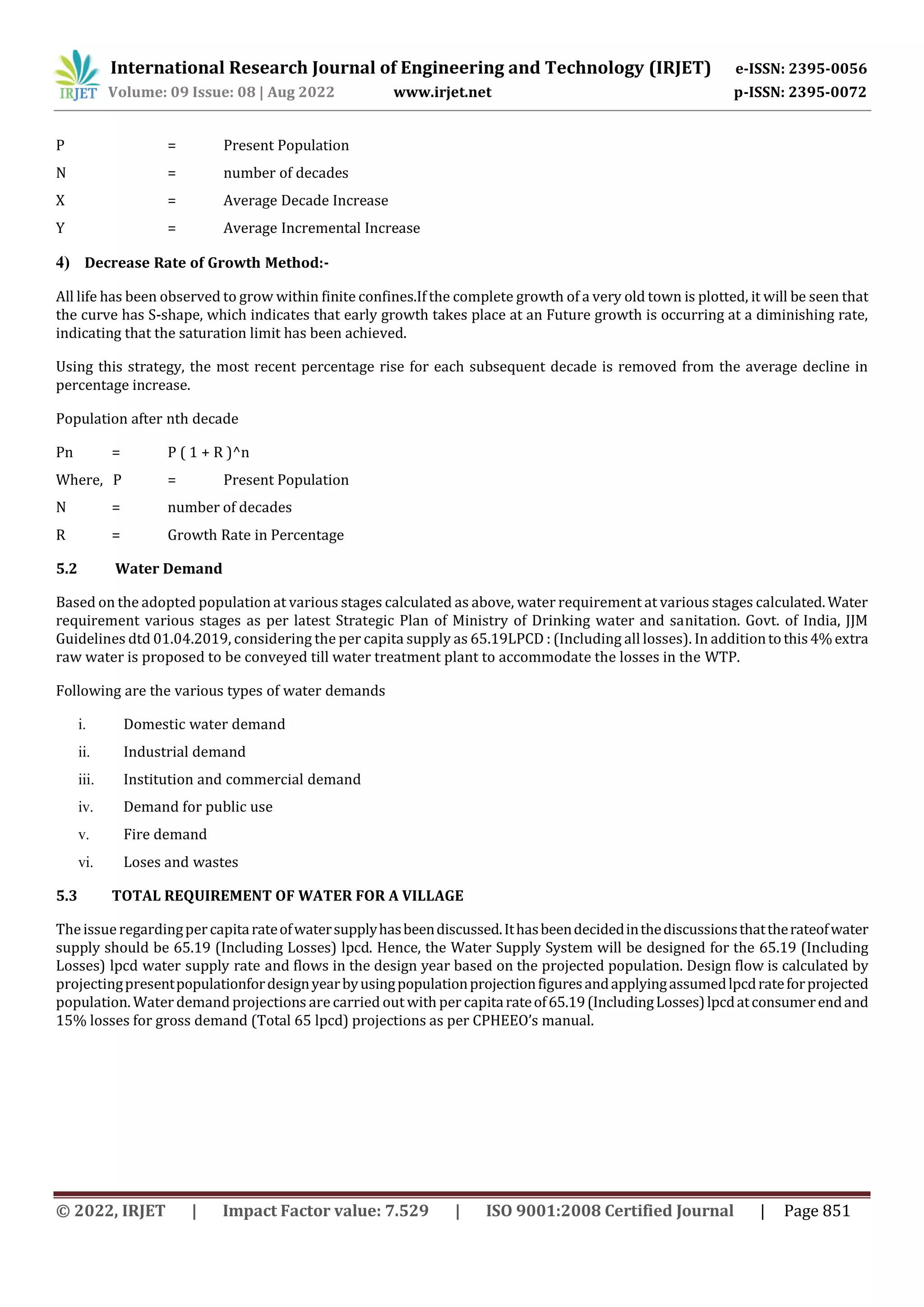 DESIGN OF MULTI-VILLAGE WATER SUPPLY SYSTEM | PDF