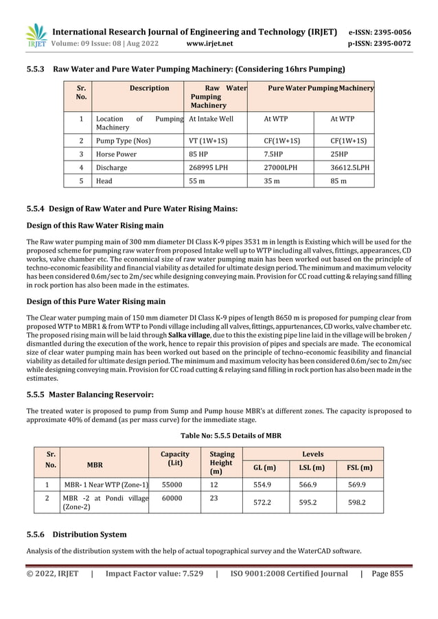 DESIGN OF MULTI-VILLAGE WATER SUPPLY SYSTEM | PDF