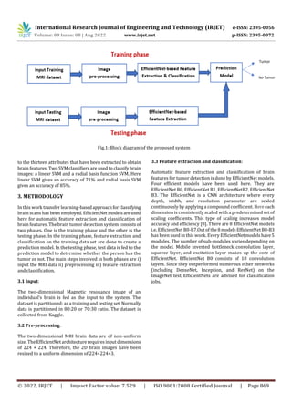 Brain Tumor Classification using EfficientNet Models | PDF