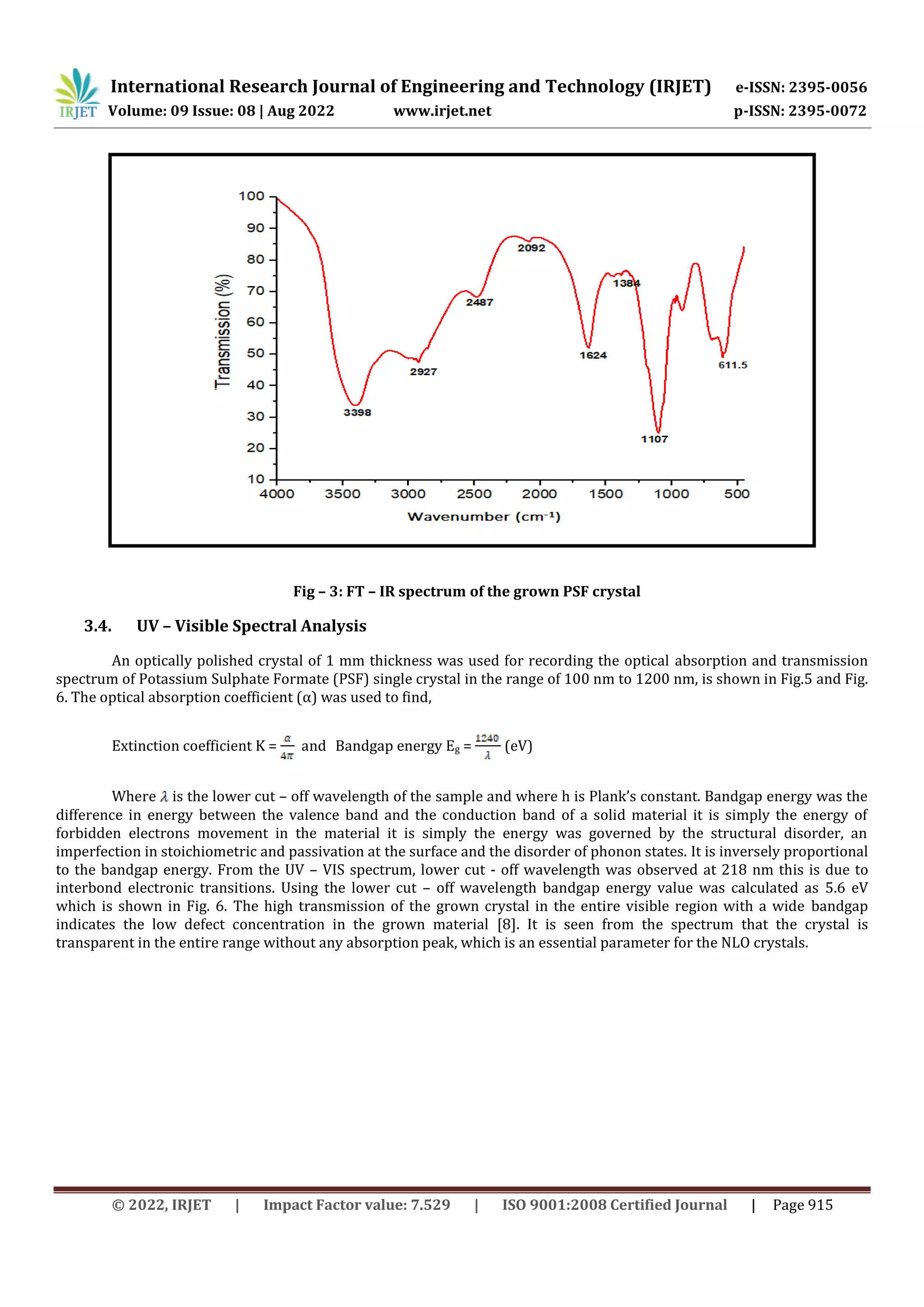 Synthesis, Growth and Characterization of Nonlinear Optical Semi ...