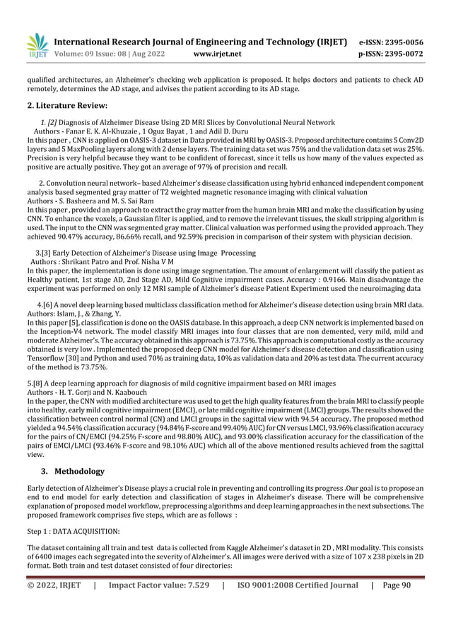 Early Stage Detection Of Alzheimers Disease Using Deep Learning Pdf