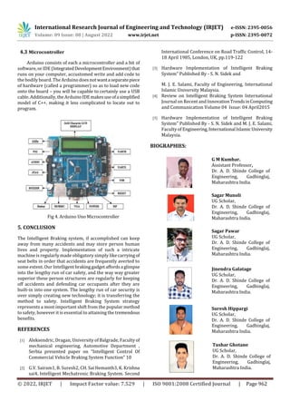 INTELLIGENT BRAKING SYSTEM | PDF | Auto Safety Technologies | Auto ...