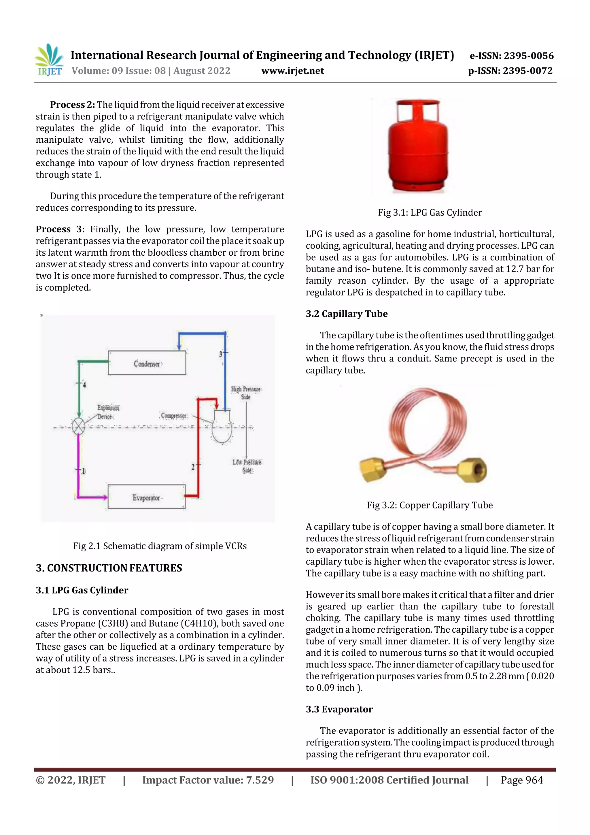 DOMESTIC REFRIGERATION USING LPG CYLINDER | PDF