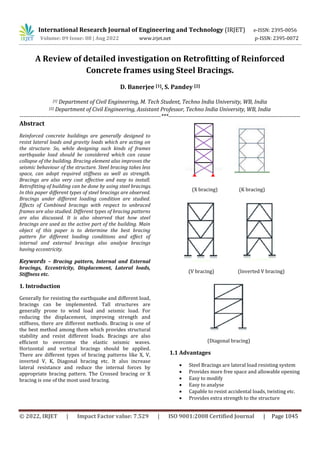 A Review of detailed investigation on Retrofitting of Reinforced ...