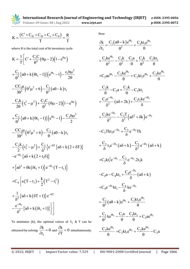 Inventory Model For Perishable Items With Deterioration And Time Dependent Demand Rate Pdf