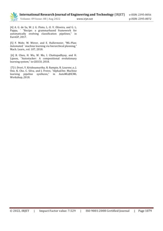 Predicting Machine Learning Pipeline Runtimes in the Context of Automated Machine Learning | PDF