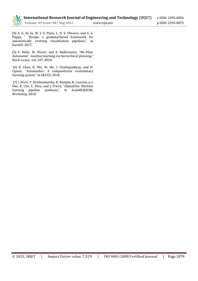 Predicting Machine Learning Pipeline Runtimes In The Context Of Automated Machine Learning Pdf