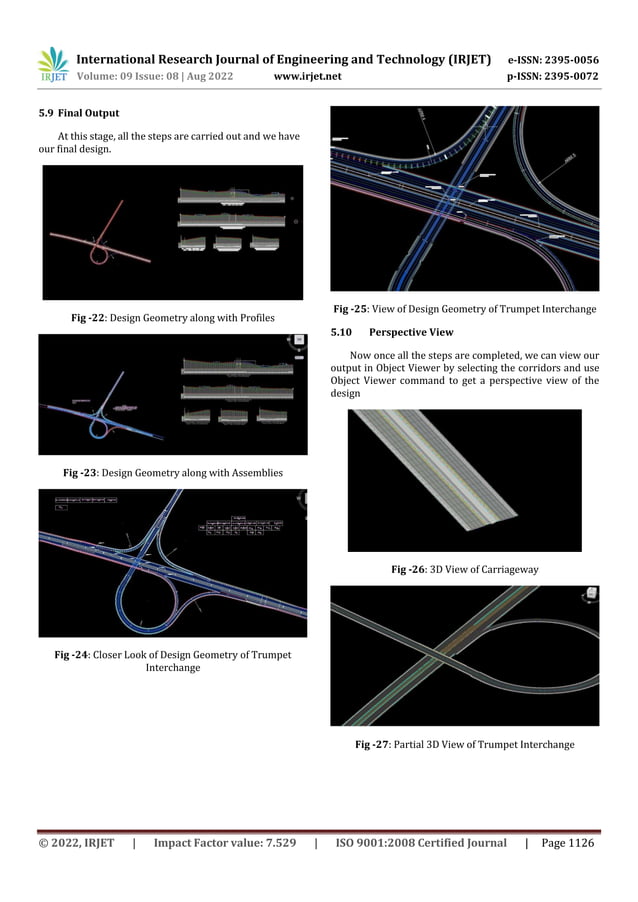 Design of Trumpet Interchange Using Civil 3D | PDF
