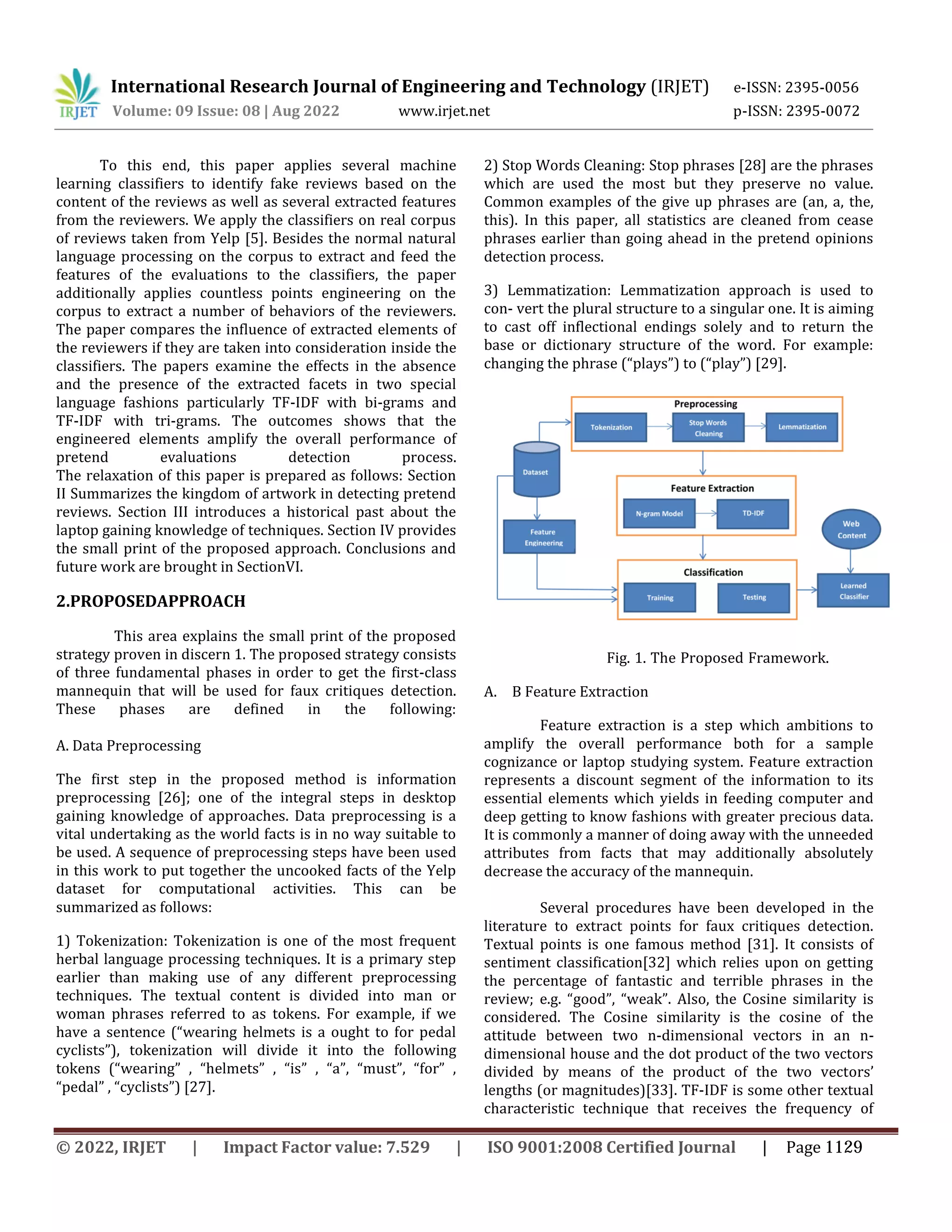 Fake Reviews Detection Using Supervised Machine Learning Pdf Computer Software And