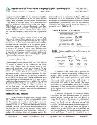 Fake Reviews Detection using Supervised Machine Learning | PDF