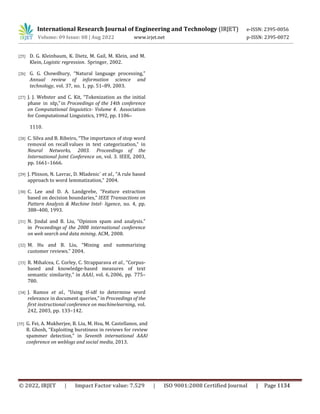 Fake Reviews Detection using Supervised Machine Learning | PDF