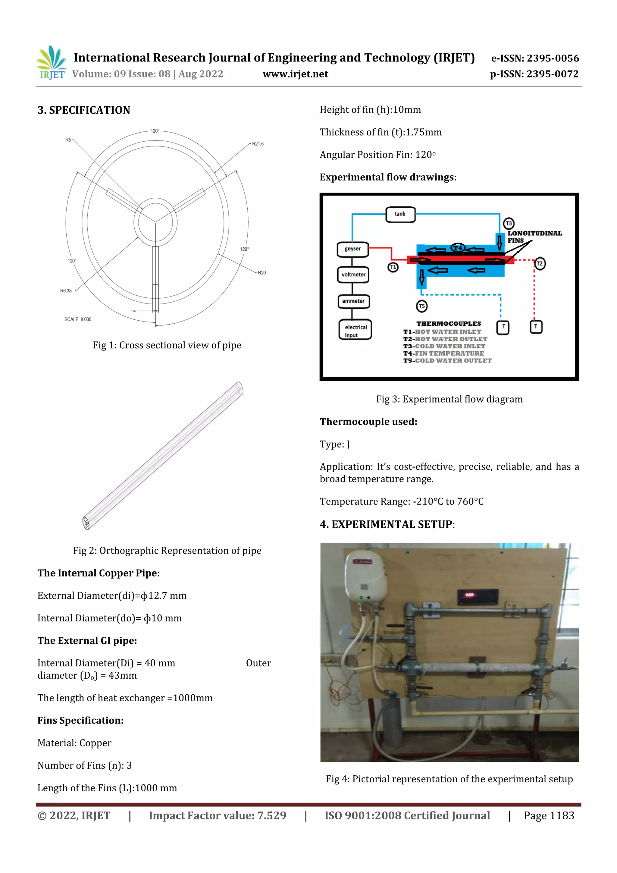 HEAT TRANSFER ANALYSIS OF EFFECTS OF LONGITUDINAL FINS ON HEAT TRANSFER ...